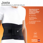 Medical elastic neoprene corset for the lumbar spine, with ...