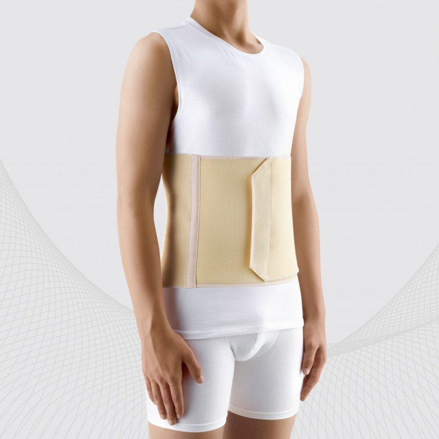 Medical elastic belt post-operative, with foam detail on the front of ...